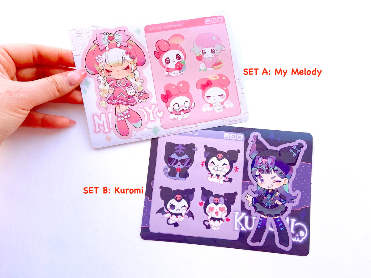 Sanrio My Melody & Kuromi Sticker Sheets – KiwiShop